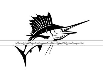 Sailfish SVG, Fishing Svg, Fish Svg, Sailfish Clipart, Sailfish Files ...