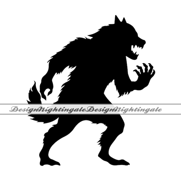 Werewolf Vector Svg - Etsy