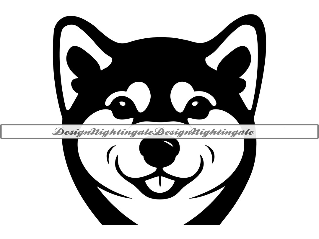 Shiba Inu SVG, Shiba Inu Face SVG, Shiba Inu Clipart, Shiba Inu Files ...