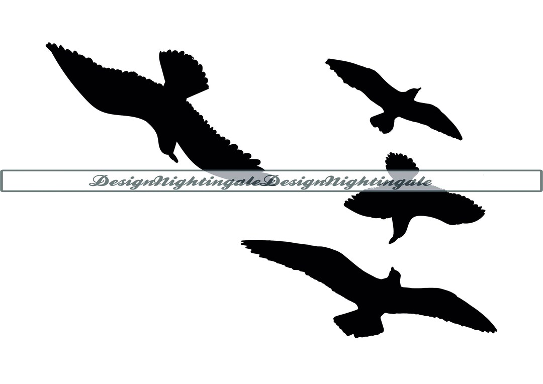 Flock of Birds #2 SVG, Birds SVG, Birds Clipart, Birds Files for Cricut ...
