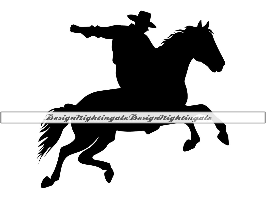 Rodeo Cowboy SVG DXF PNG, Rodeo Cowboy Silhouette, Rodeo Cowboy Clipart ...