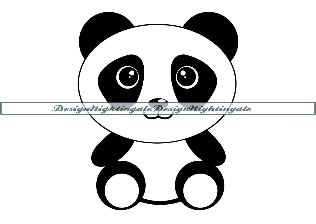 Panda SVG, Cute Panda SVG, Cartoon Panda SVG, Panda Clipart, Panda ...