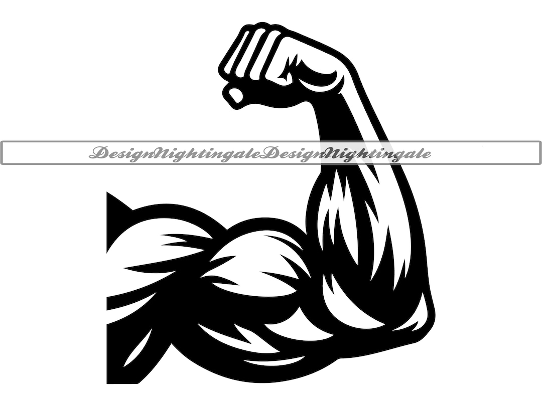 Bicep Muscles #3 SVG, Biceps SVG, Arm Flex SVG, Bicep Muscles Clipart ...