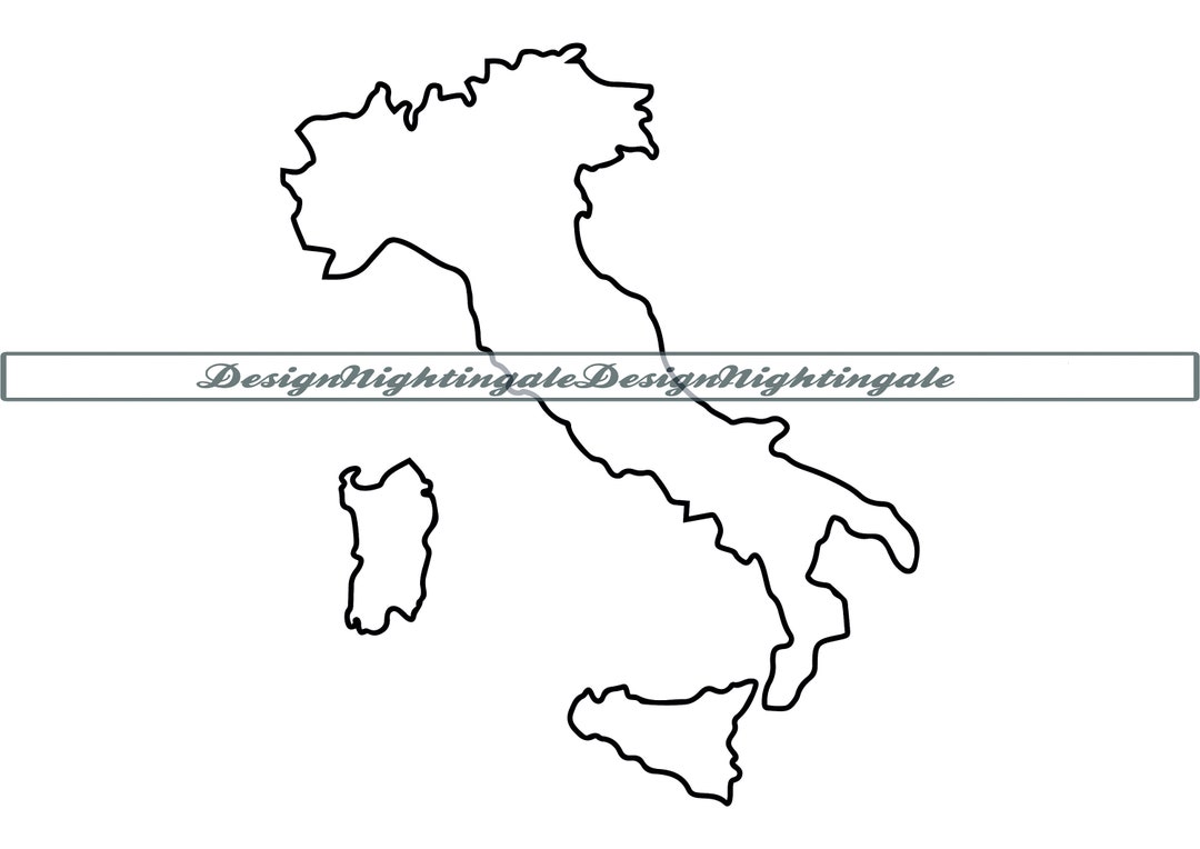 Italia contorno SVG, Italia mapa SVG, Italia contorno clipart, archivos ...