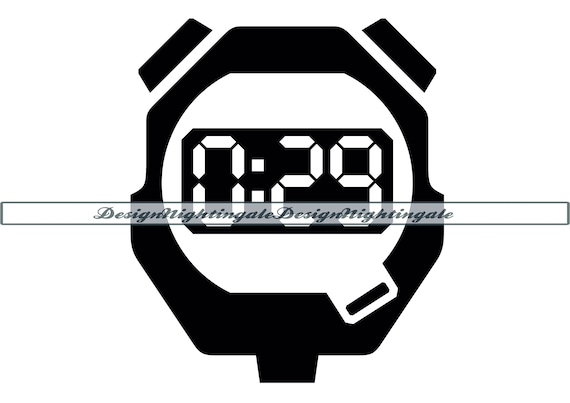 Digital Stopwatch SVG Stopwatch Svg Digital Stopwatch - Etsy