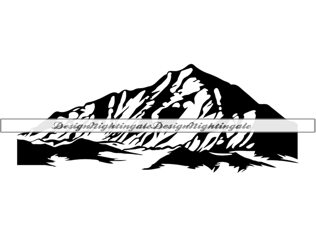 Pikes Peak SVG DXF PNG, Colorado Mountains Svg, Rocky Mountains Svg ...