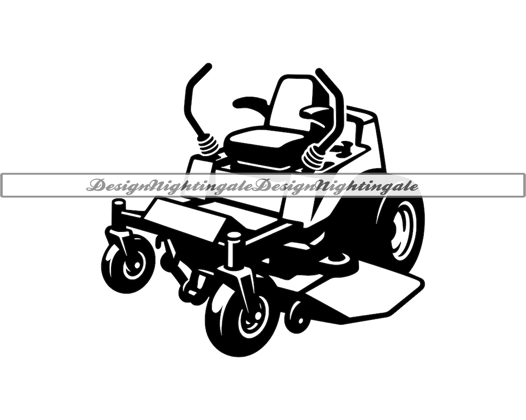 Zero Turn Lawn Mower SVG, Lawn Mower SVG, Landscaping SVG, Lawn Mower ...