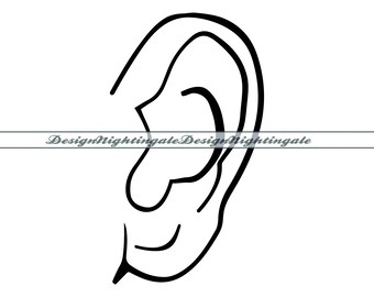 Human Ear Svg - Etsy