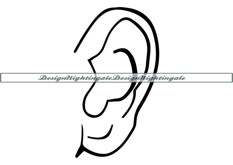 Ear SVG Human Ear SVG Ear Clipart Ear Files for Cricut Ear - Etsy