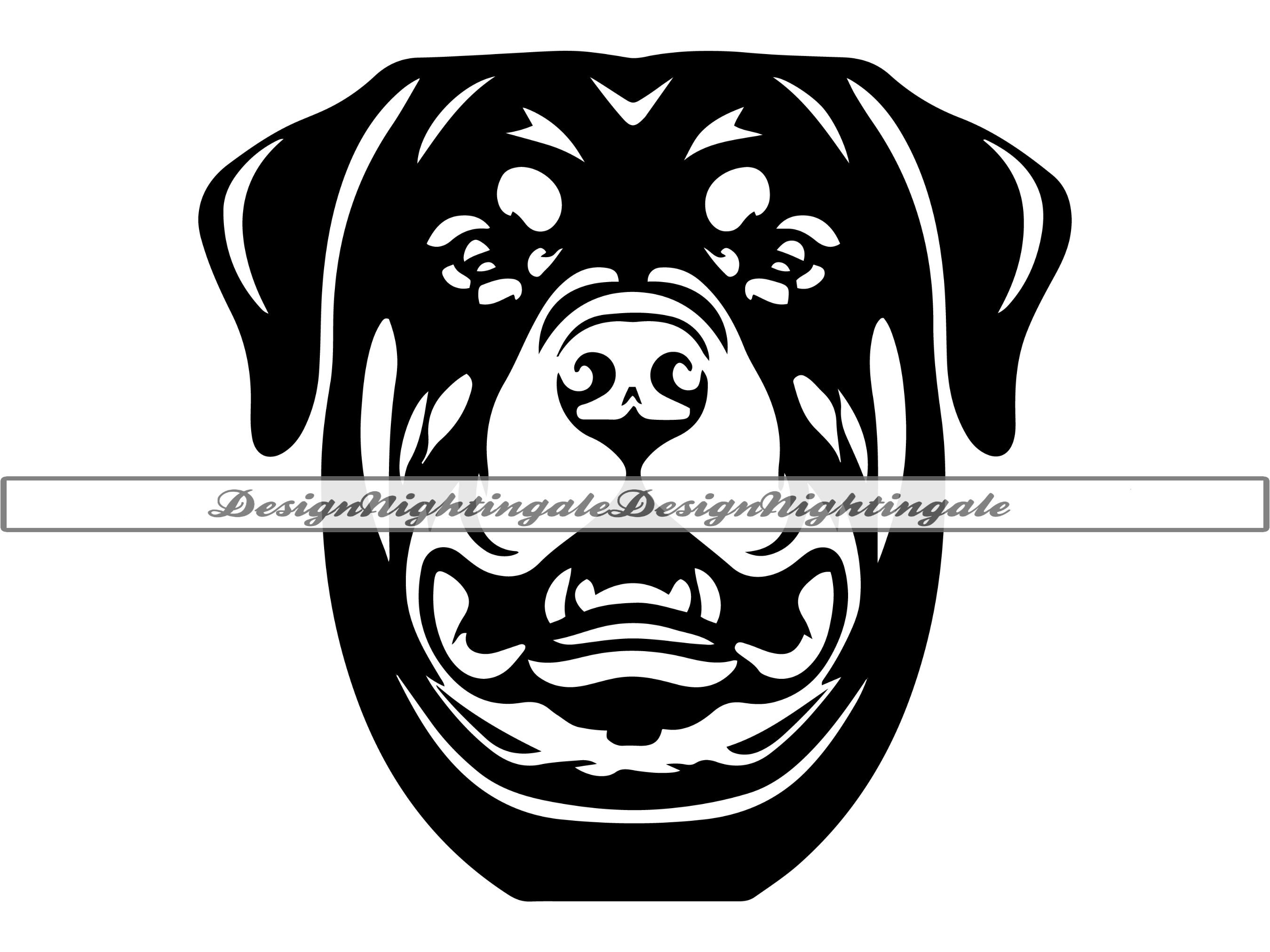 Rottweiler SVG Rottweiler Face SVG Rottweiler Clipart - Etsy Australia