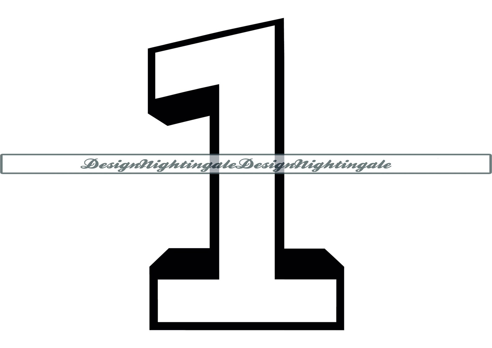 Number One 3D SVG Number 1 SVG Number 1 Clipart Number 1 - Etsy