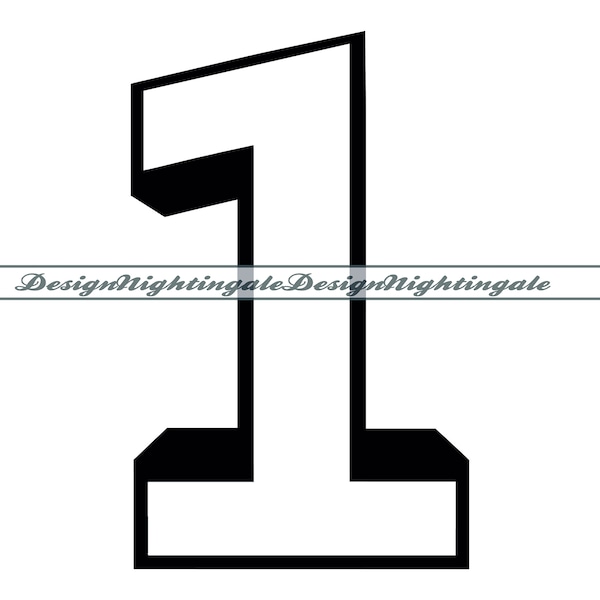 Number 1 Svg - Etsy