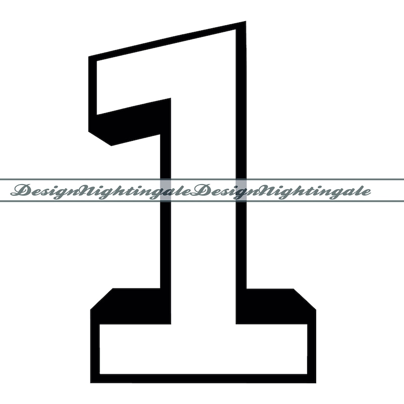 Large Number Clip Art - Etsy