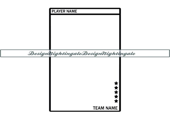 Sport Card Template SVG Sport Card SVG Sport Card Clipart - Etsy