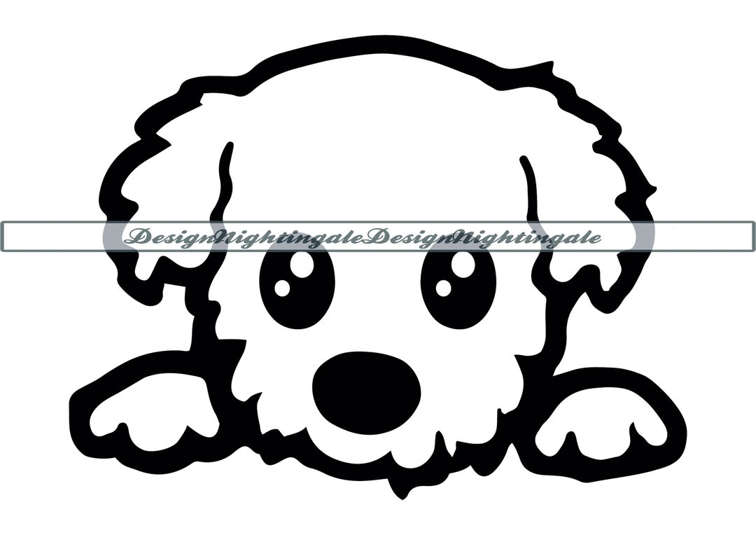 Puppy 3 SVG, Peeking Puppy SVG, Cute Dog SVG, Puppy Clipart, Puppy ...