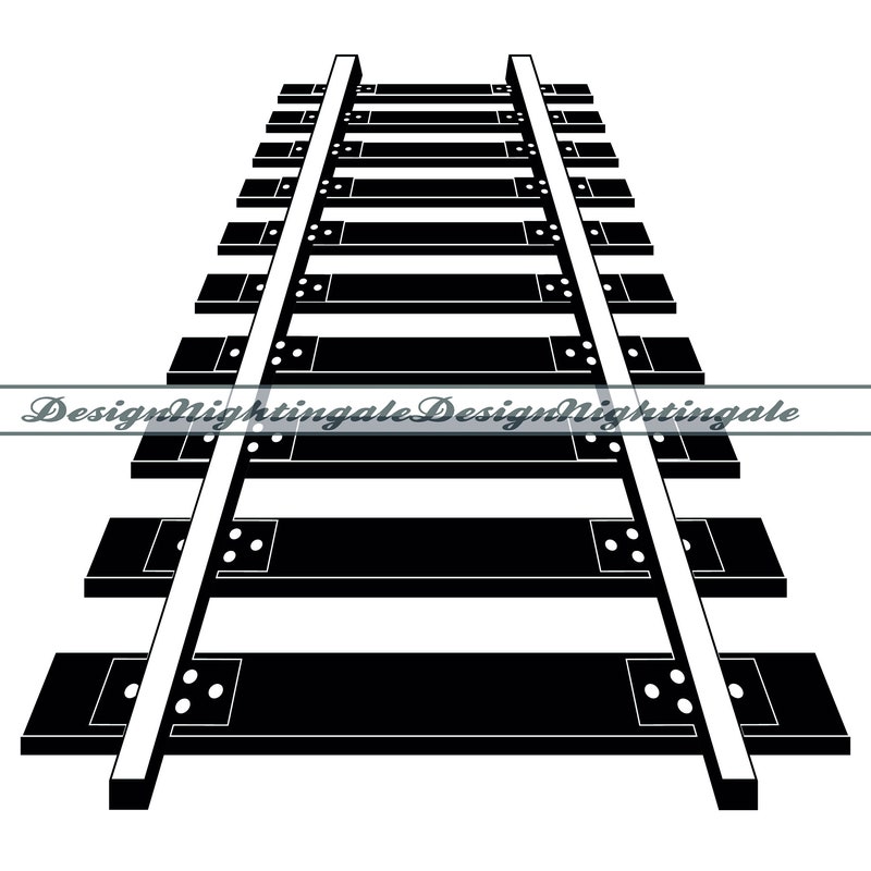 Railroad Tracks Svg - Etsy