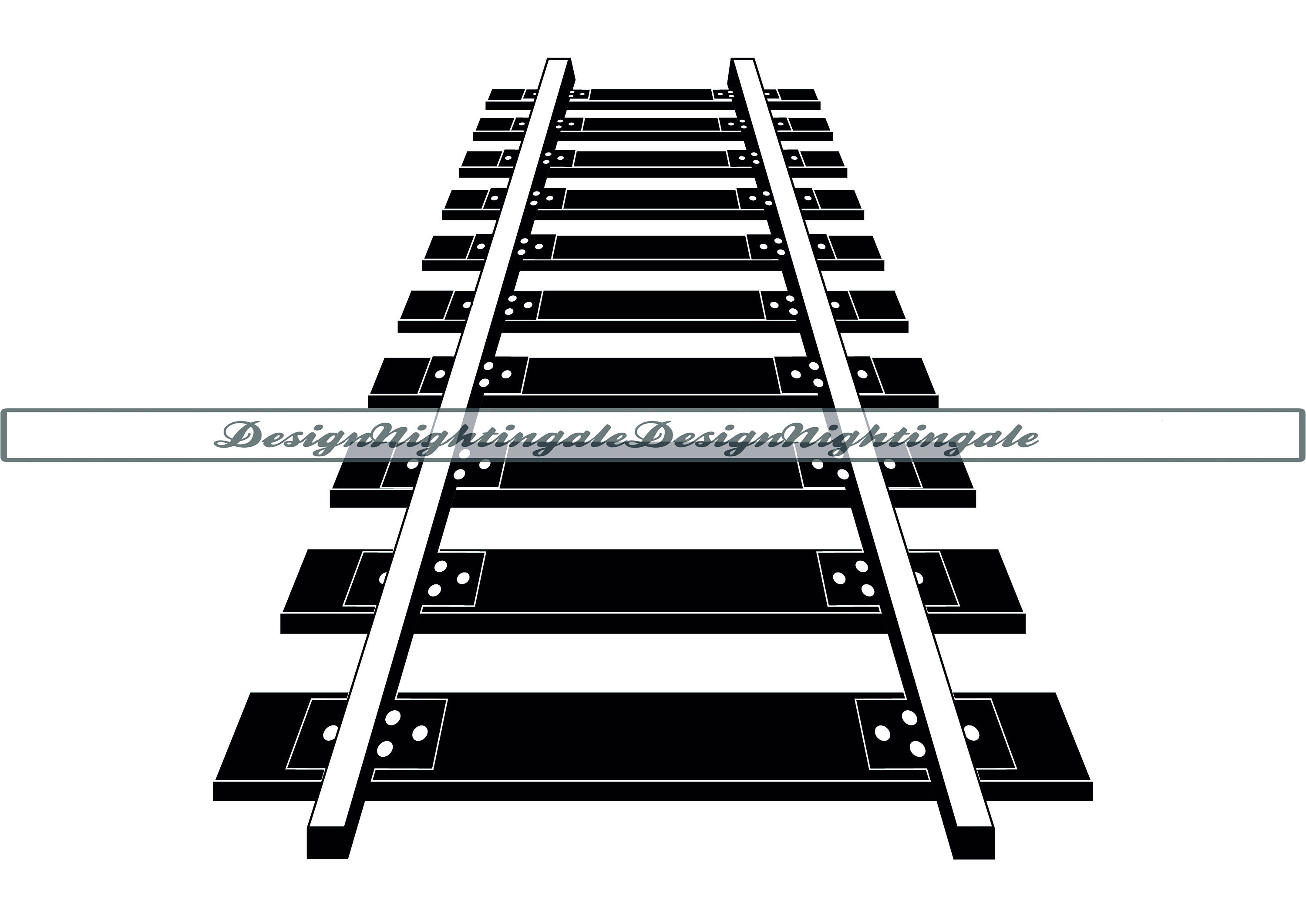 Rail Tracks SVG Railway Track SVG Railroad SVG Train Svg | Etsy