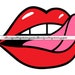 Teeth Biting Tongue SVG, Luscious Lips SVG, Red Lips SVG, Clipart ...