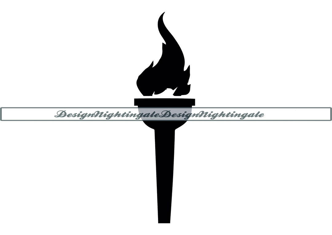 Torch SVG, Burning Torch SVG, Olympic Torch SVG, Torch Clipart, Torch ...