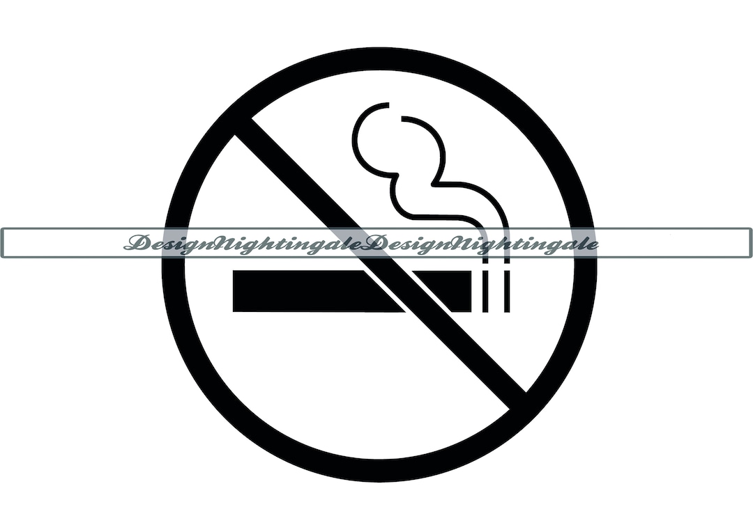 No Smoking Sign SVG, Non Smoking Area SVG, No Smoking Sign Clipart ...