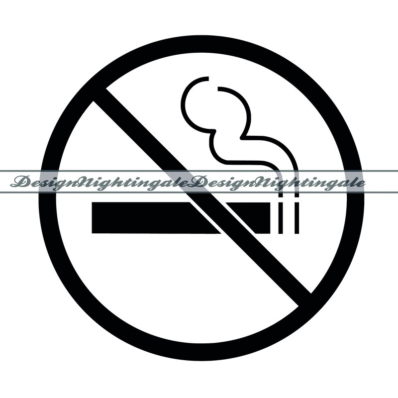 No Smoking Sign - Etsy