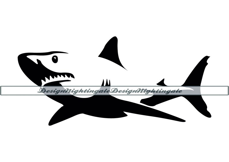 Shark 3 SVG Shark Clipart Shark Files for Cricut Shark Cut - Etsy