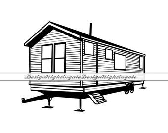 Mobile Home SVG, Trailer Home Svg, Mobile Home Clipart, Mobile Home ...