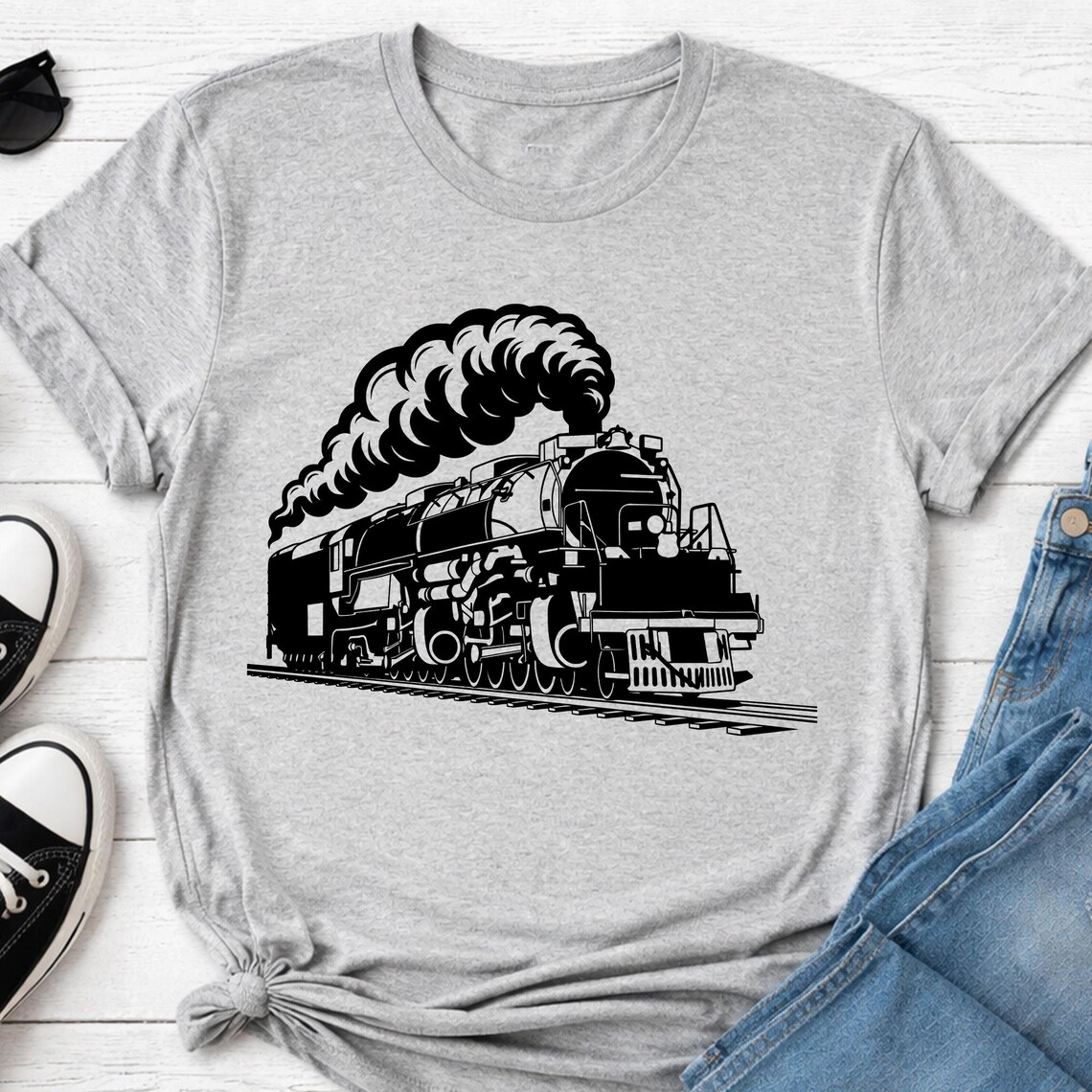 Retro Train SVG PNG DXF Bundle, Trains Clipart & Cricut, Train Cut File ...