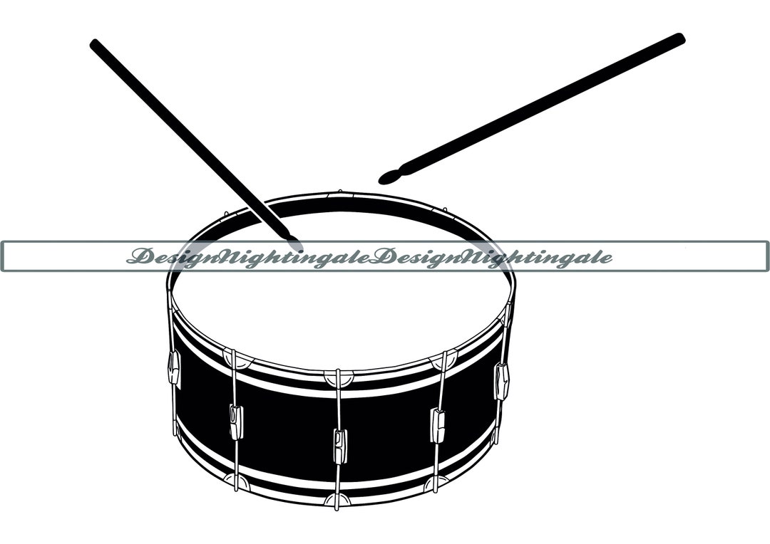 Drum SVG, Drum Sticks SVG, Painted Drum Logo Svg, Drum Clipart, Drum ...