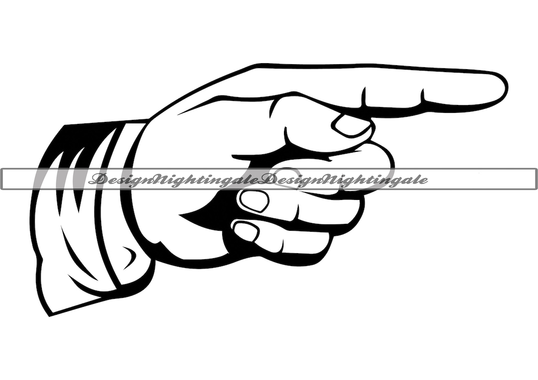 Pointing Finger #2 SVG, Pointing Finger Clipart, Pointing Finger Files ...