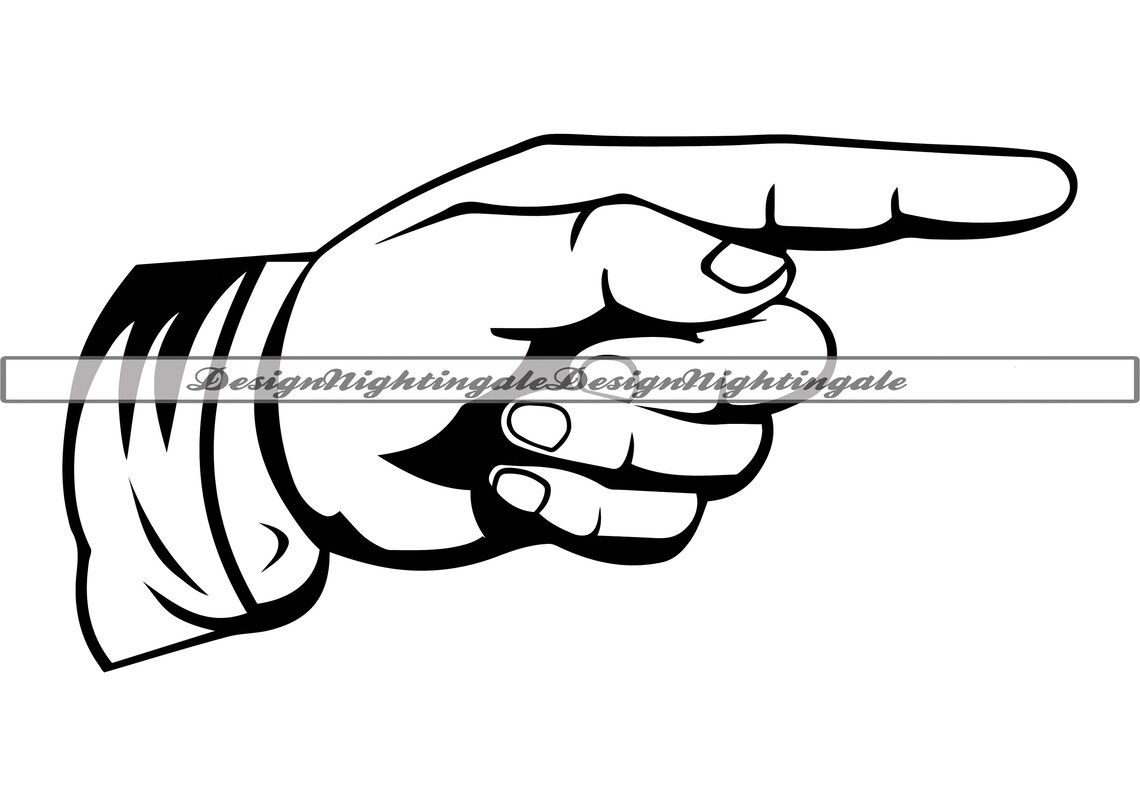 Pointing Finger Clipart (svg, Dxf, Png, Eps, Pdf, Jpg) - Etsy