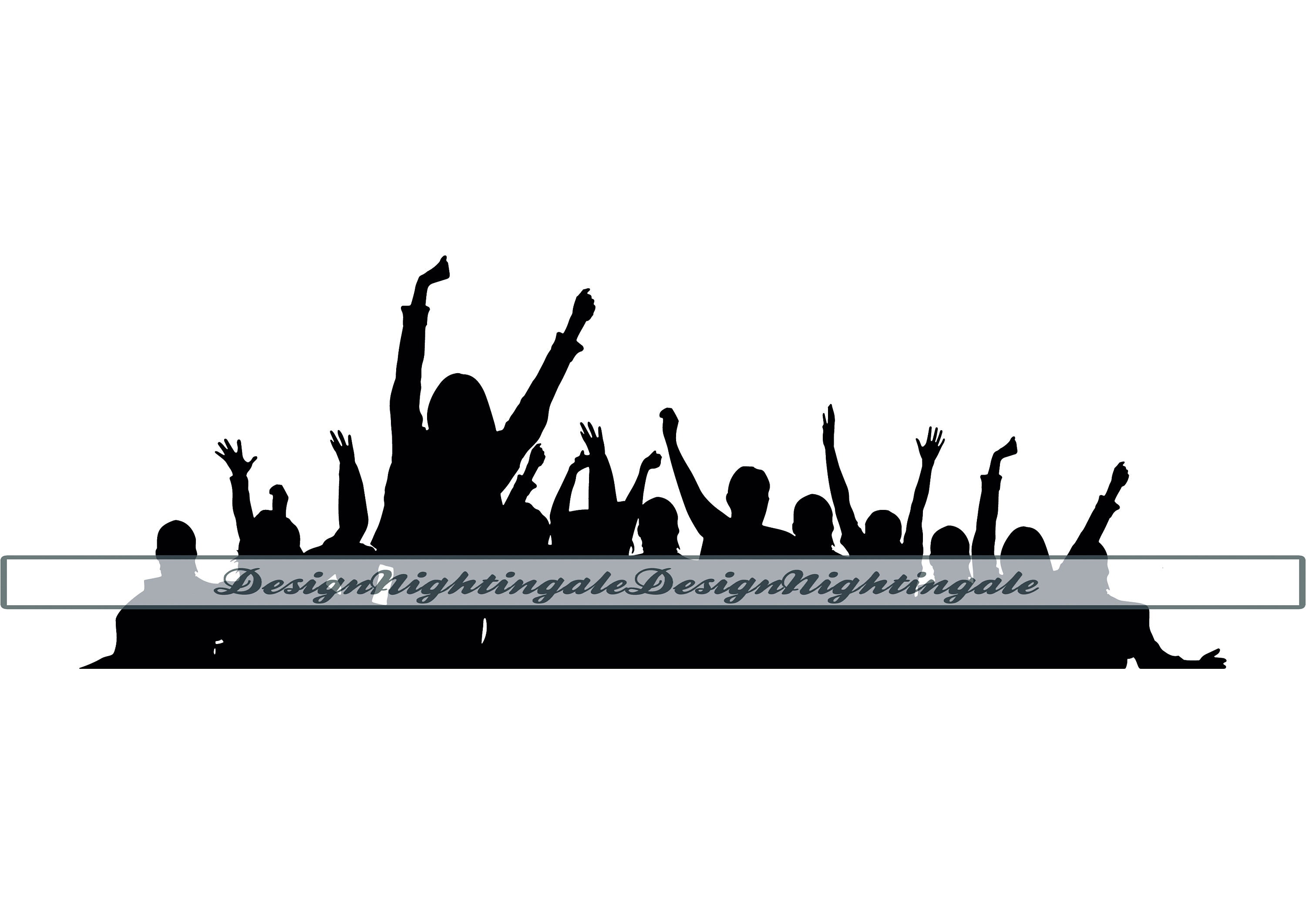 Crowd Shadow Clipart Cross