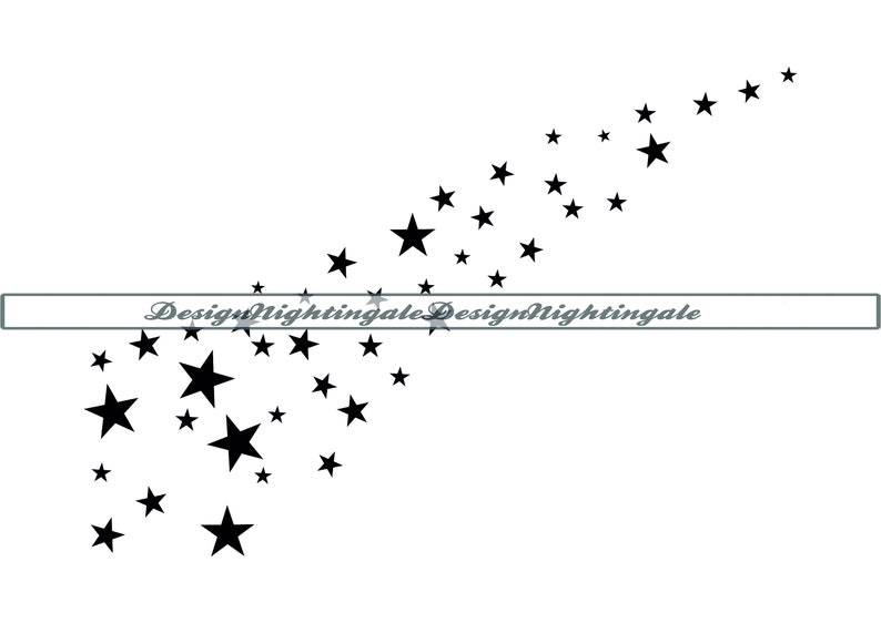 Stars SVG Star Shower SVG Stars Clipart Stars Files For - Etsy México