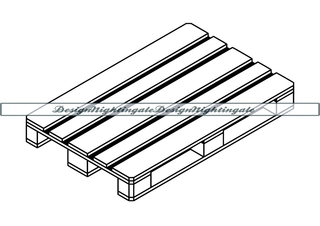 Pallet Outline SVG, Pallet SVG, Warehouse SVG, Pallet Clipart, Pallet ...
