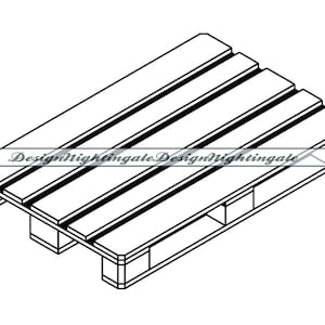 Pallet Outline SVG, Pallet SVG, Warehouse SVG, Pallet Clipart, Pallet ...