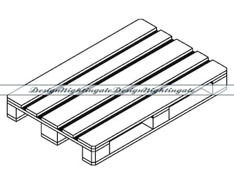 Pallet SVG, Warehouse Svg, Shipping Svg, Pallet Clipart, Pallet Files ...
