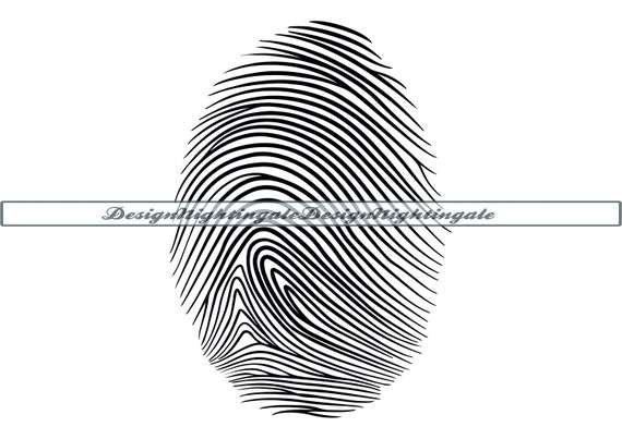 Fingerprint SVG Finger Print SVG Fingerprint Clipart - Etsy