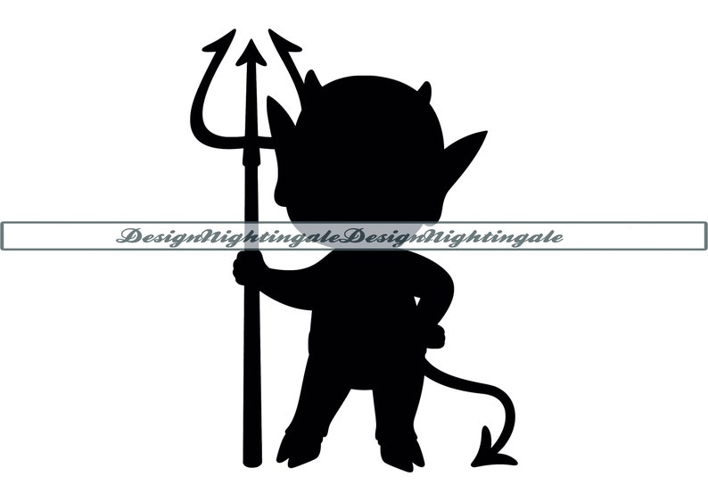Little Devil SVG Devil Silhouette SVG Little Devil Clipart - Etsy