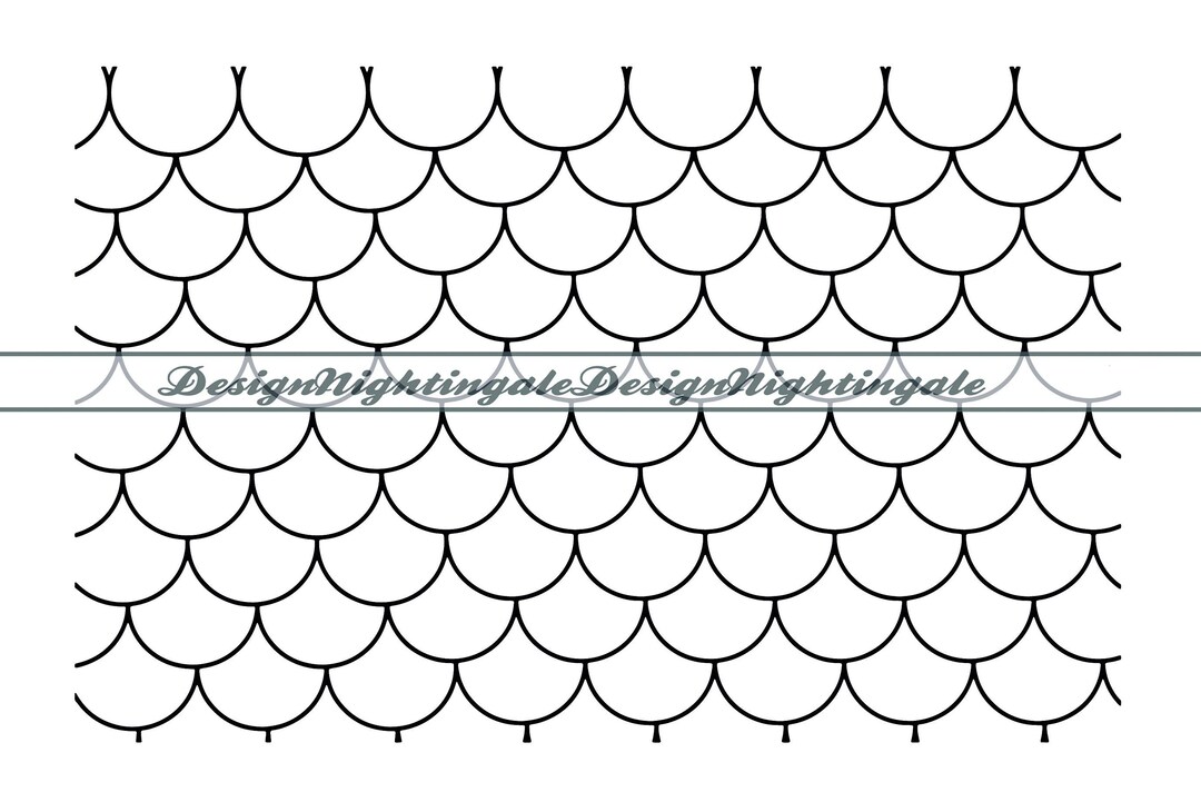 Mermaid Scales #3 SVG, Mermaid Scales Pattern SVG, Fish Scales SVG ...