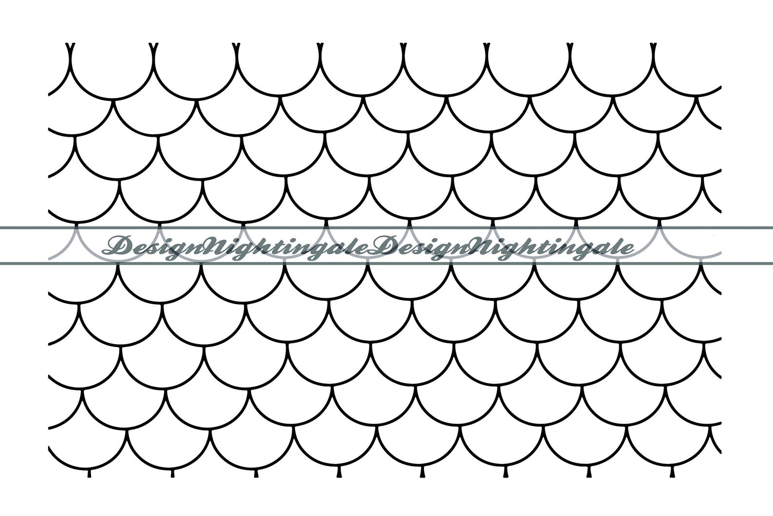 Mermaid Scales 3 SVG Mermaid Scales Pattern SVG Fish Scales | Etsy