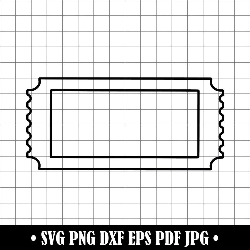 Concert Ticket Dxf - Etsy