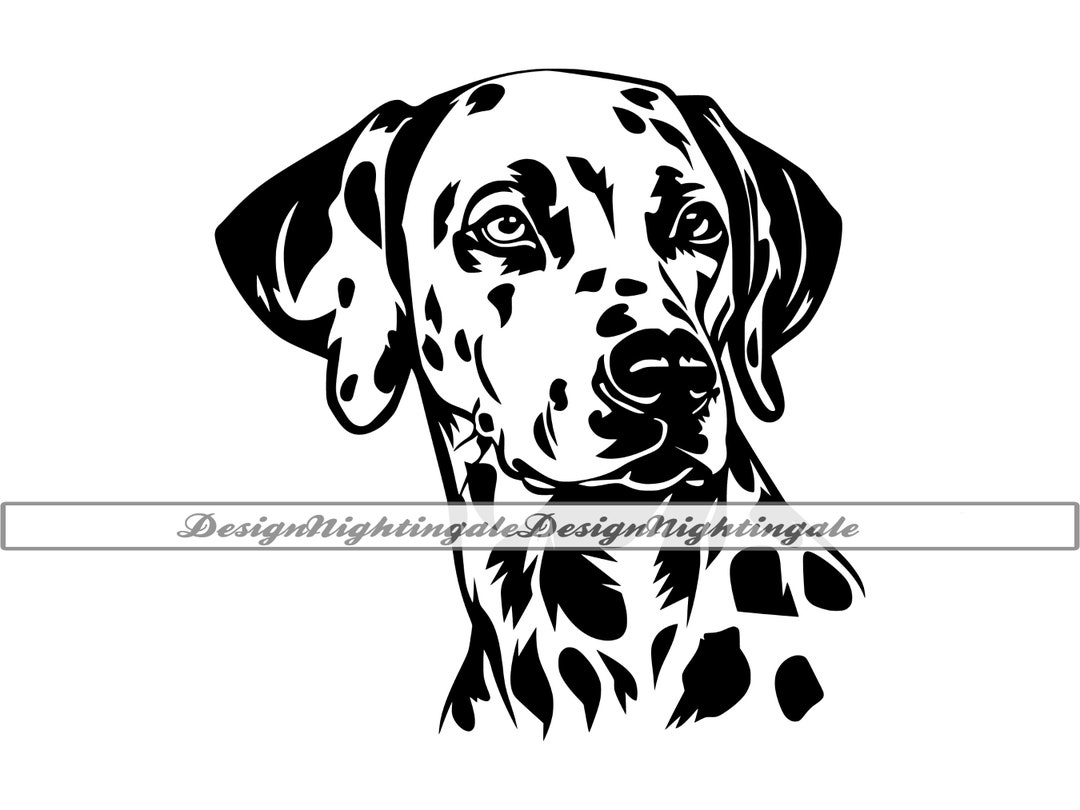 Dalmatian SVG, Dalmatian Face SVG, Dalmatian Clipart, Dalmatian Files ...
