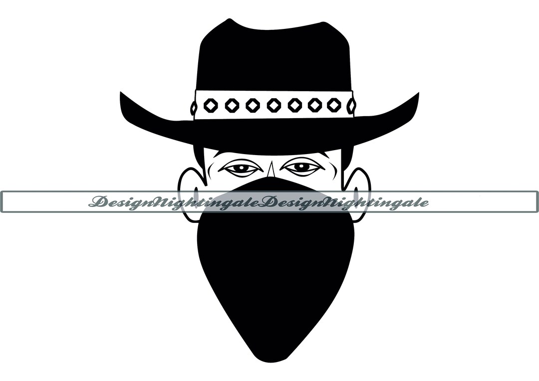 Outlaw SVG, Bandit SVG, Bandit Wearing Mask SVG, Outlaw Clipart, Outlaw ...