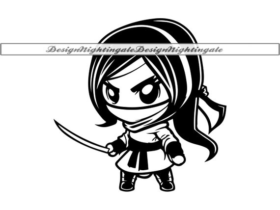 Ninja Lady In Black