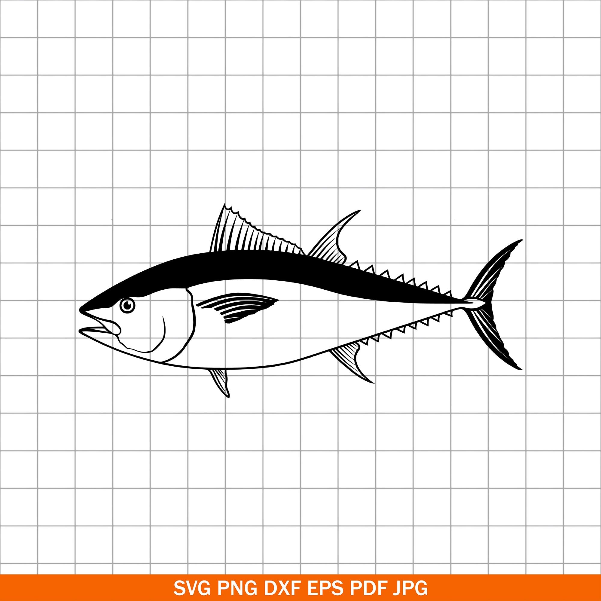 Bluefin Tuna SVG PNG DXF, Sportfishing Cut File, Fishing Boat Decal - Etsy