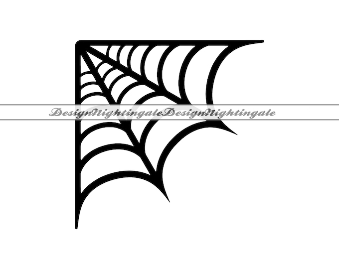 Corner Spider Web SVG - Etsy Canada