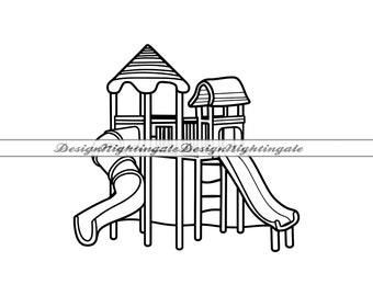 Playground 2 SVG, Playground SVG, Kids Svg, Playground Clipart ...