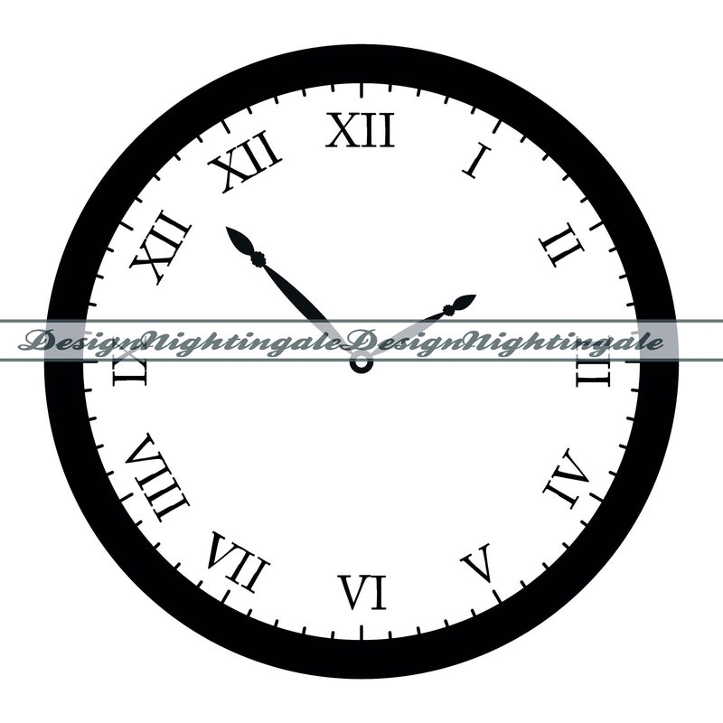 Clock Svg - Etsy