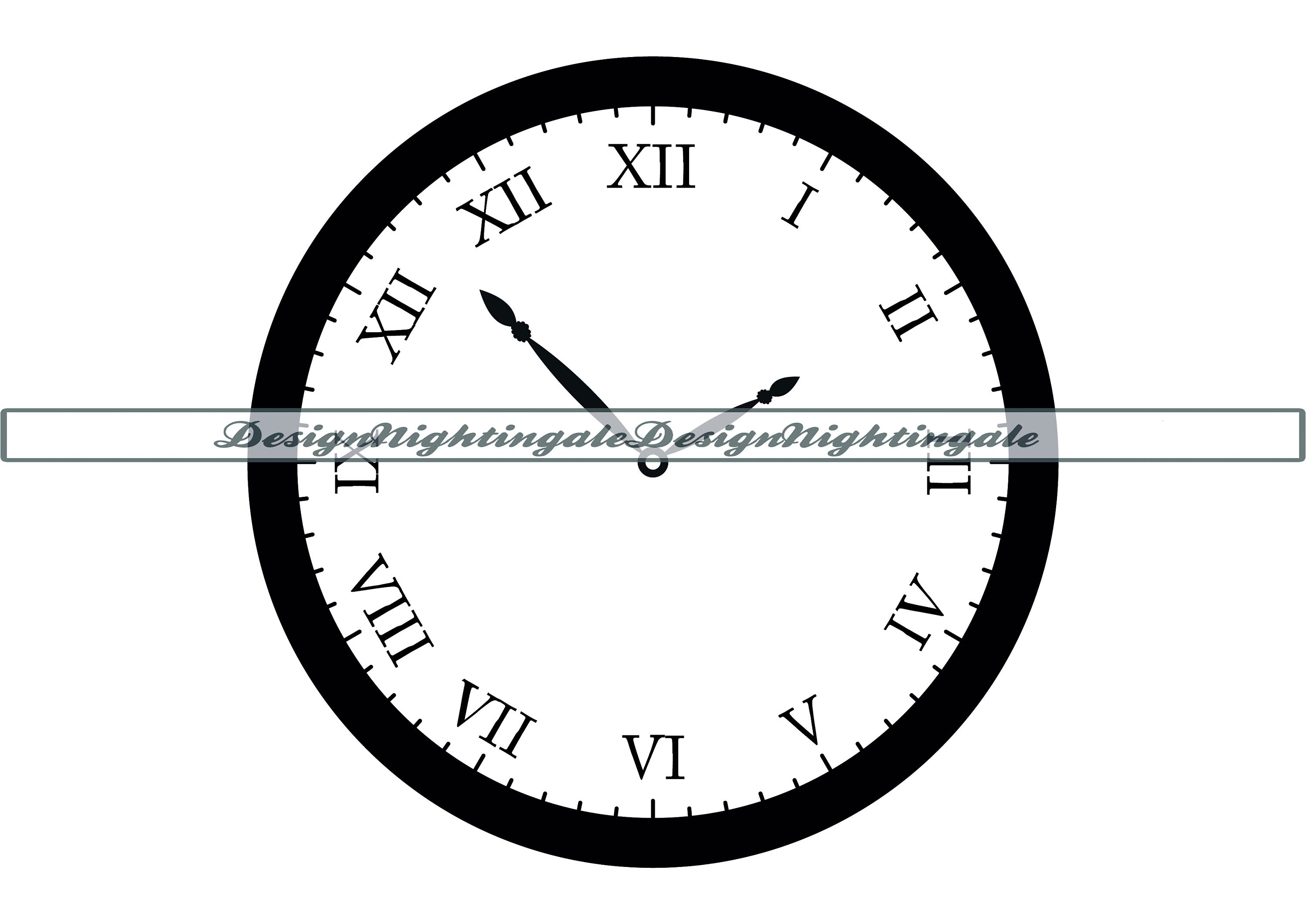 Clock Face SVG Roman Numeral Clock SVG Retro Clock SVG - Etsy UK