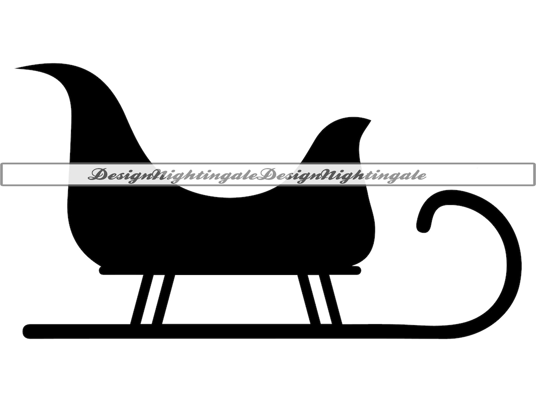 Trineo navideño SVG, Clipart de trineo navideño, Archivos para Cricut ...